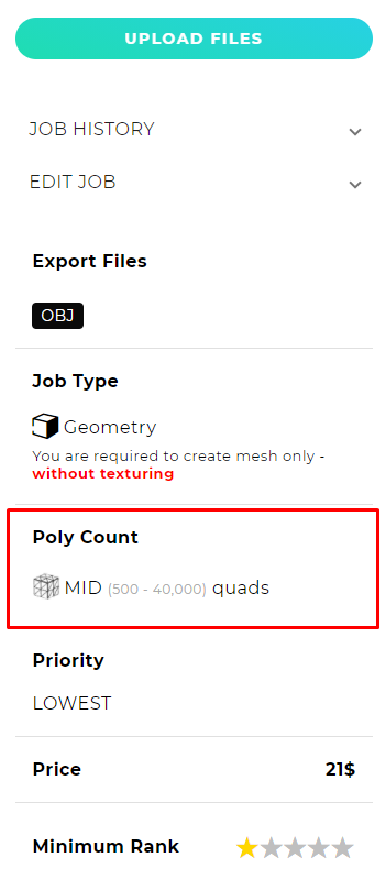 How to complete my geometry job? – Creators 3D - Help center